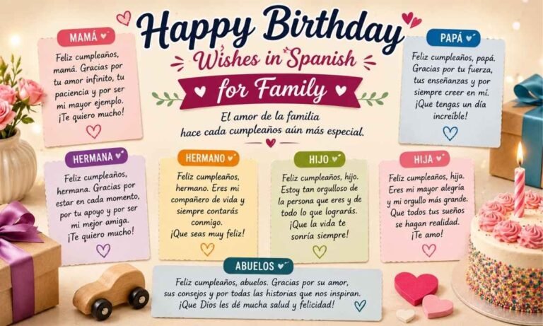 130+ Best Birthday Wishes in Spanish With Translation